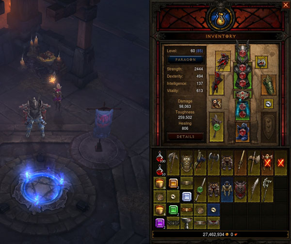 System ekwipunku Diablo 3